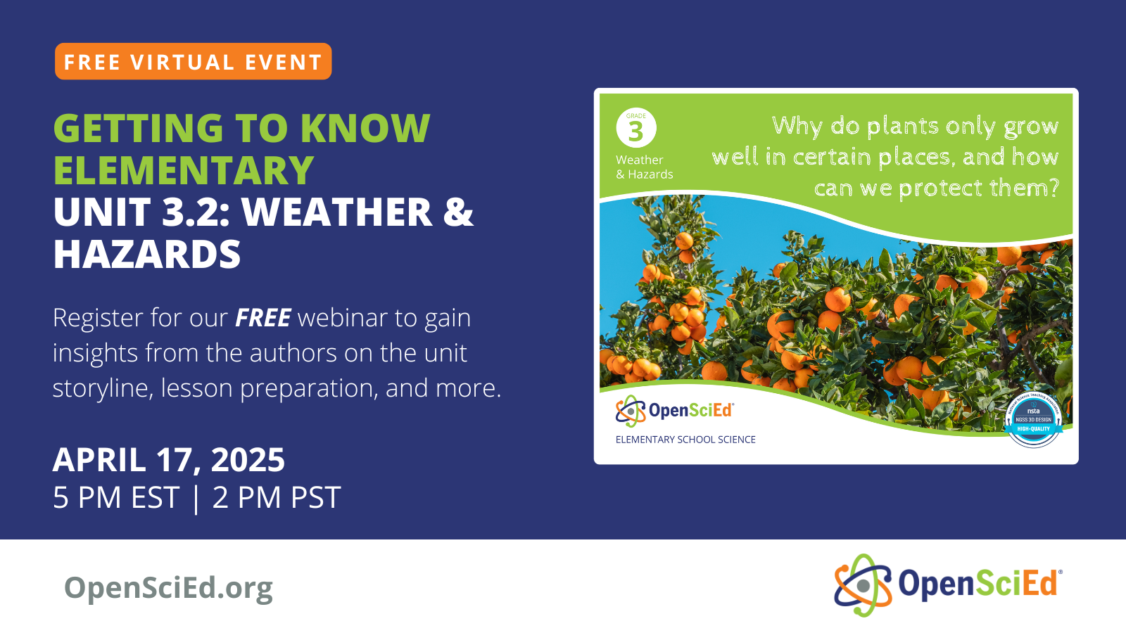 Unit 3.2: Weather & Hazards – Getting to Know Elementary Webinar ...
