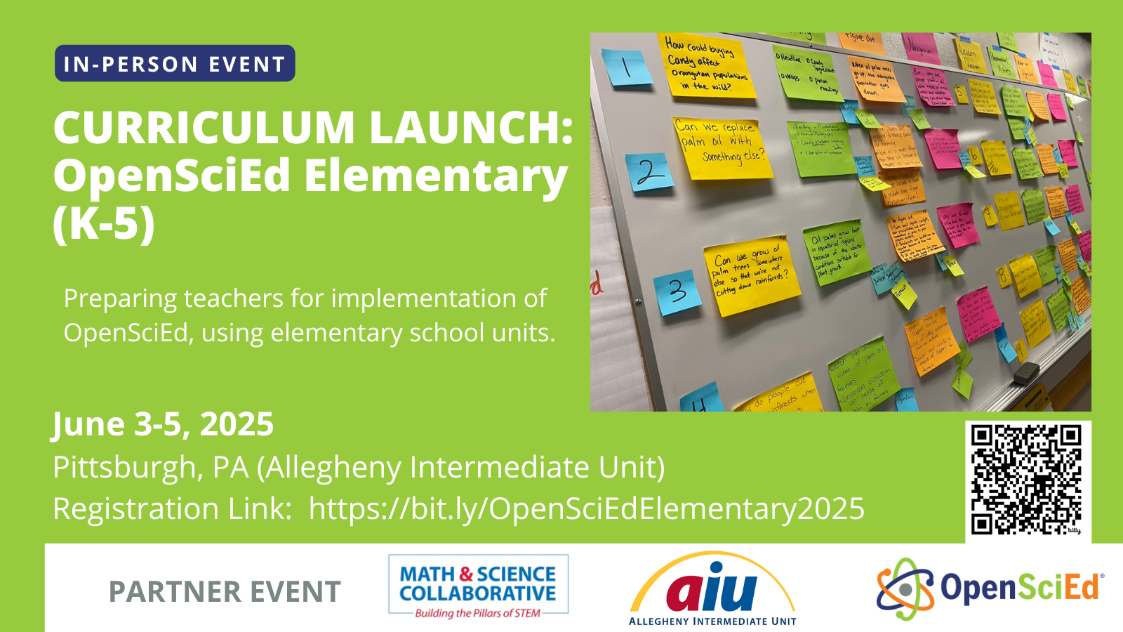 Elementary Curriculum Launch and Facilitator Training - OpenSciEd