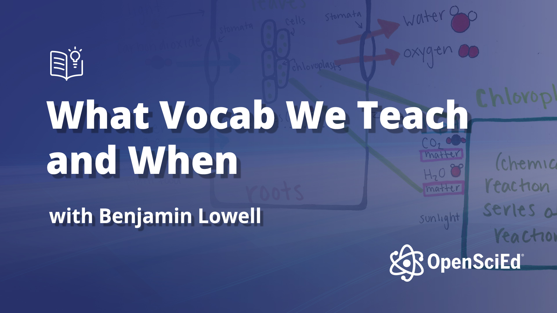 What Vocab We Teach and When - OpenSciEd
