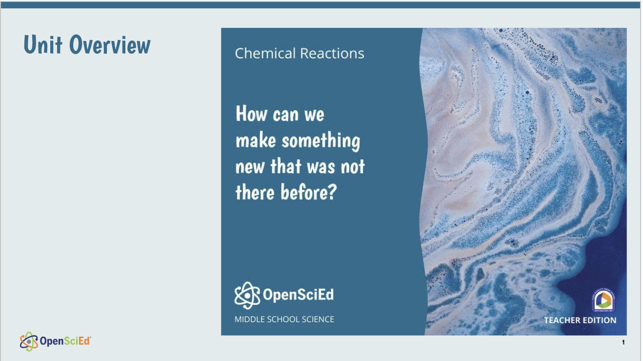 7th Grade Unit Resources - OpenSciEd