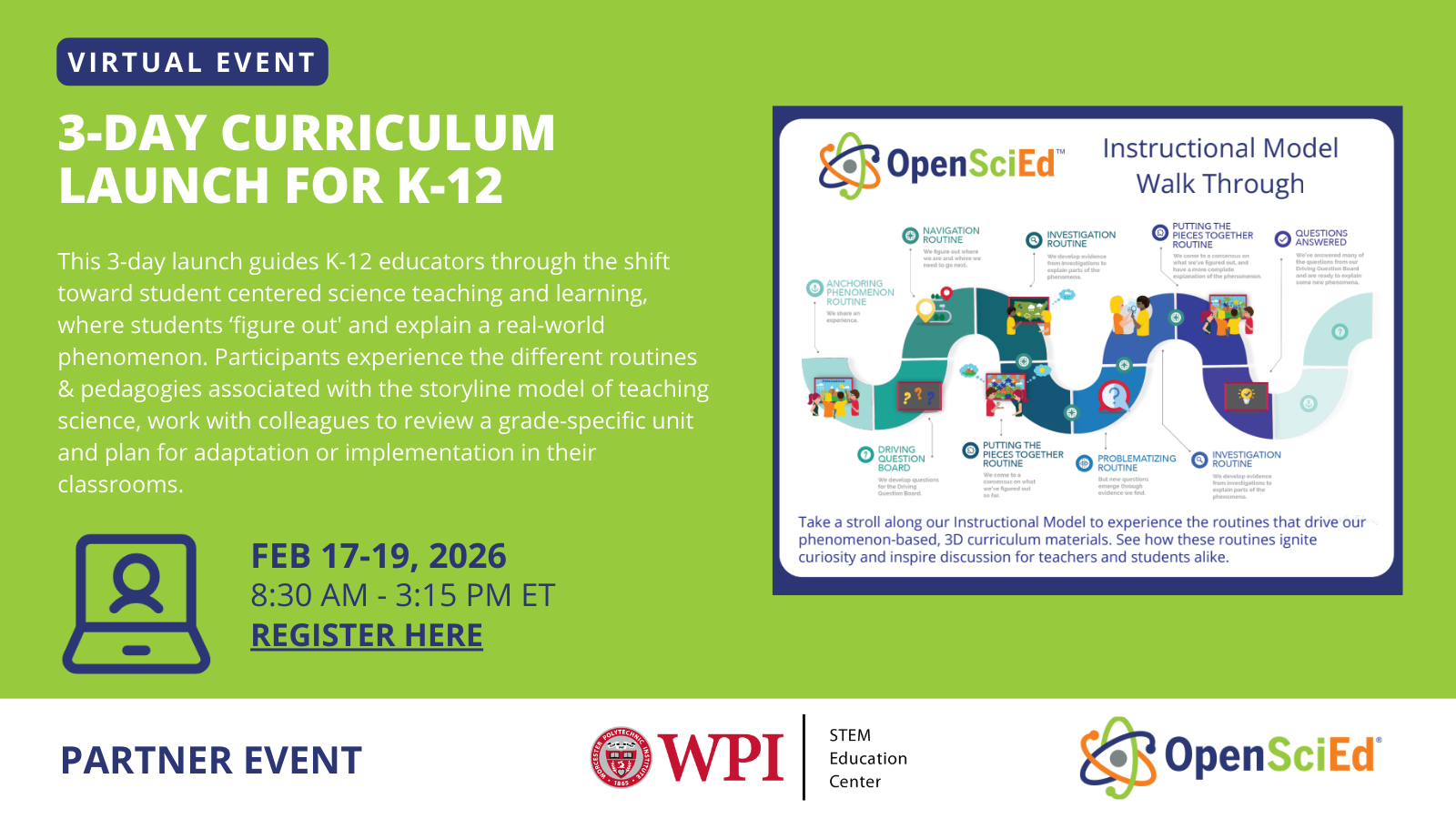 PARTNER EVENT: 3-Day Curriculum Launch for K-12 - OpenSciEd