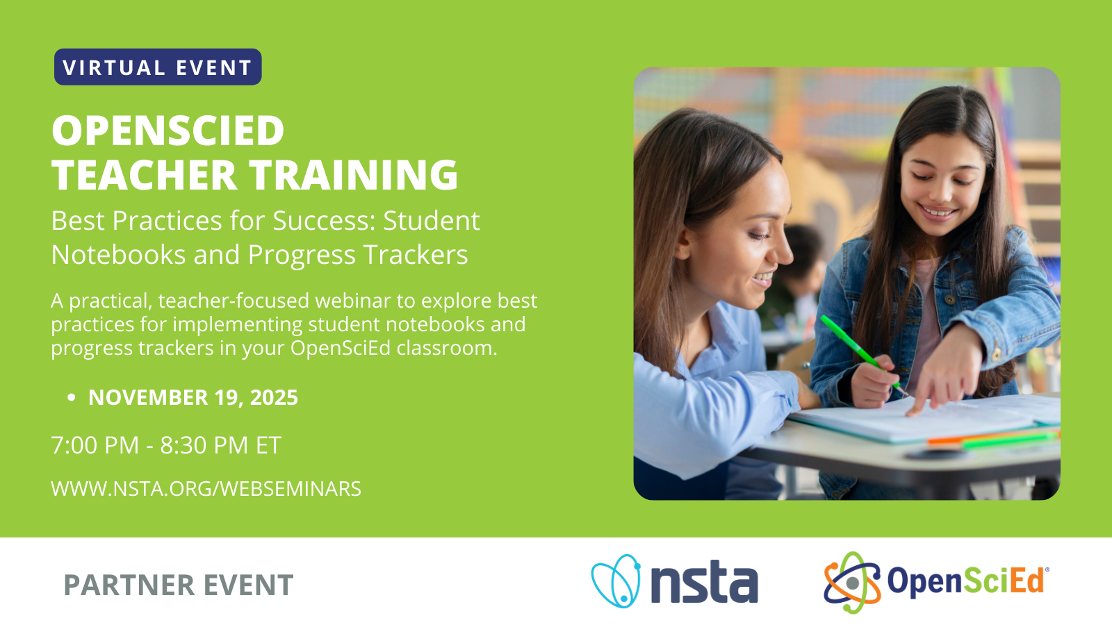 PARTNER EVENT: Best Practices for Success: Student Notebooks and Progress Trackers (Virtual ...
